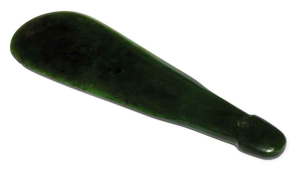 A MAORI GREENSTONE HAND CLUB 'PATU POUNAMU' , 19TH CENTURY | Christie's
