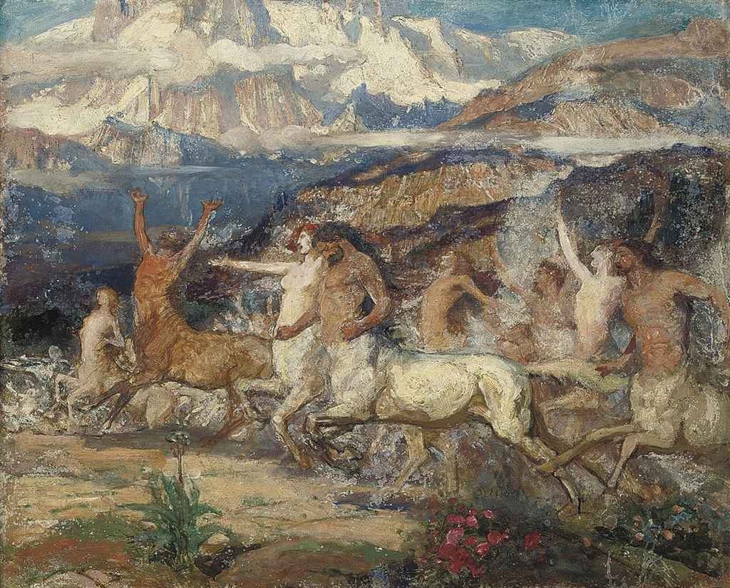 George Spencer Watson, R.A., R.W.S., R.O.I. (1869-1934) , Centaurs ...