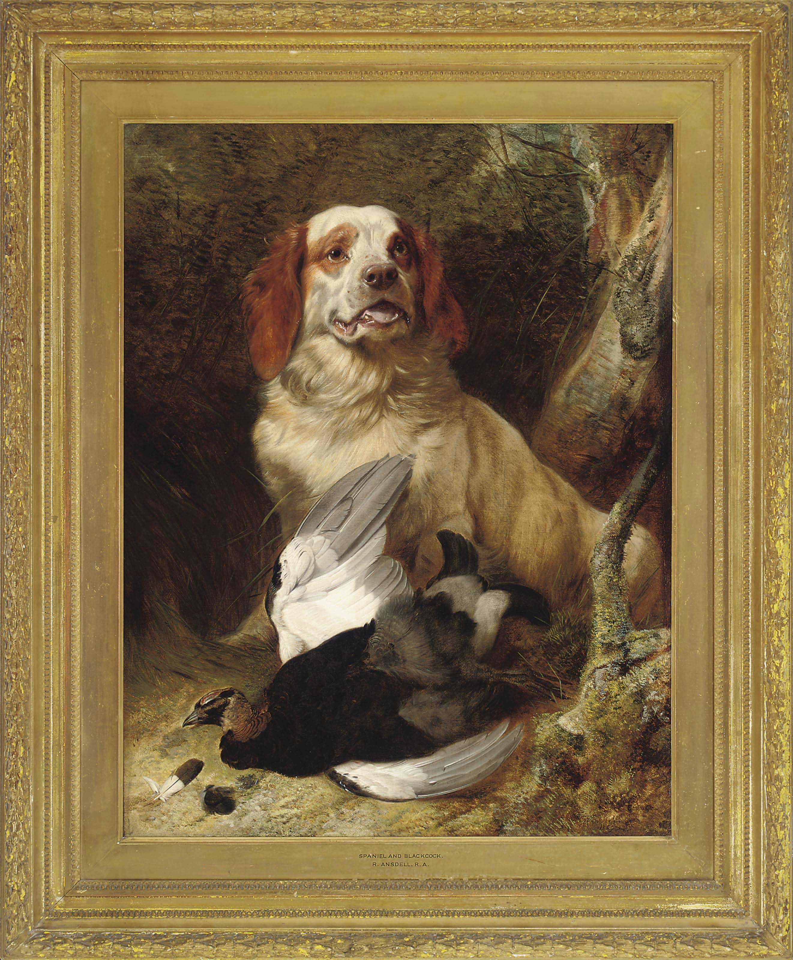 Richard Ansdell, R.A. (1815-1885) , Spaniel and blackcock | Christie's