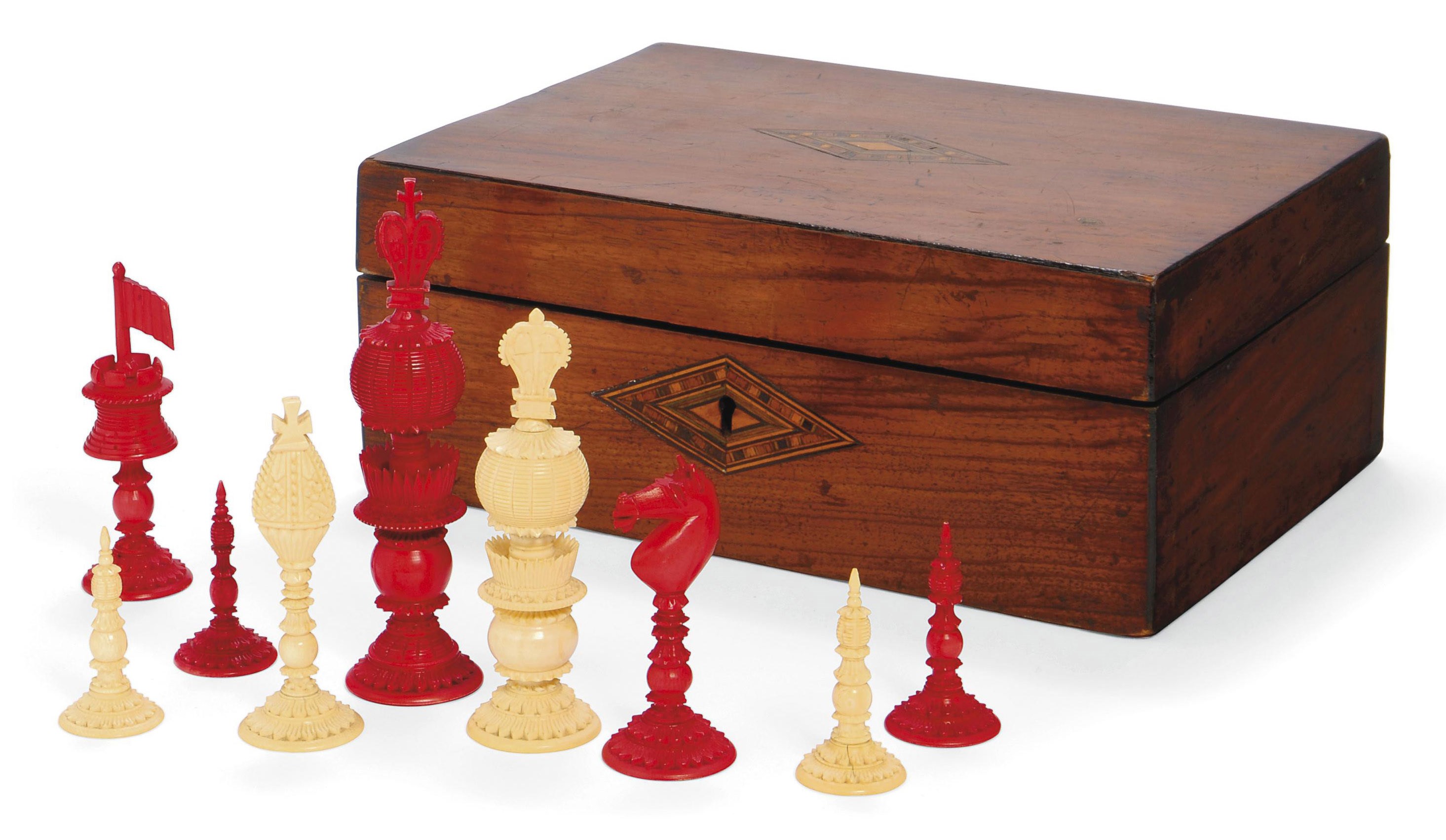 AN INDIAN IVORY CHESS SET , LATE 19TH CENTURY | Christie's