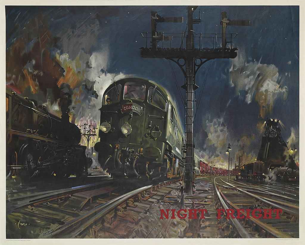 Terence Cuneo (1907-1996) , NIGHT FREIGHT | Christie's