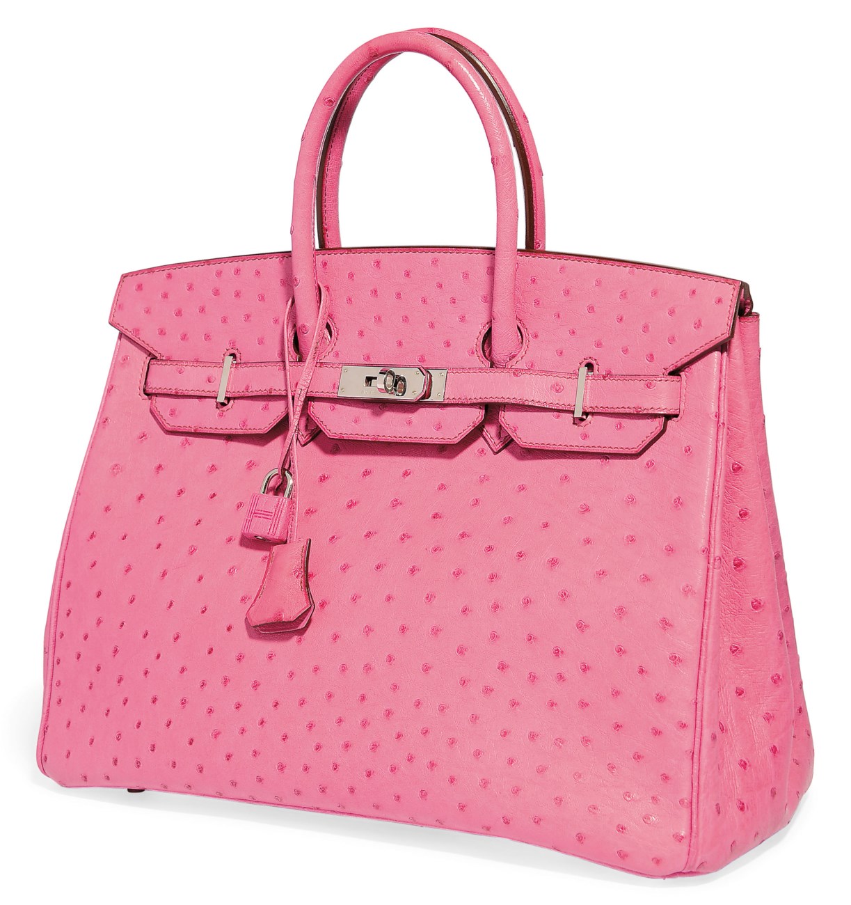 Pink Ostrich Birkin Bag