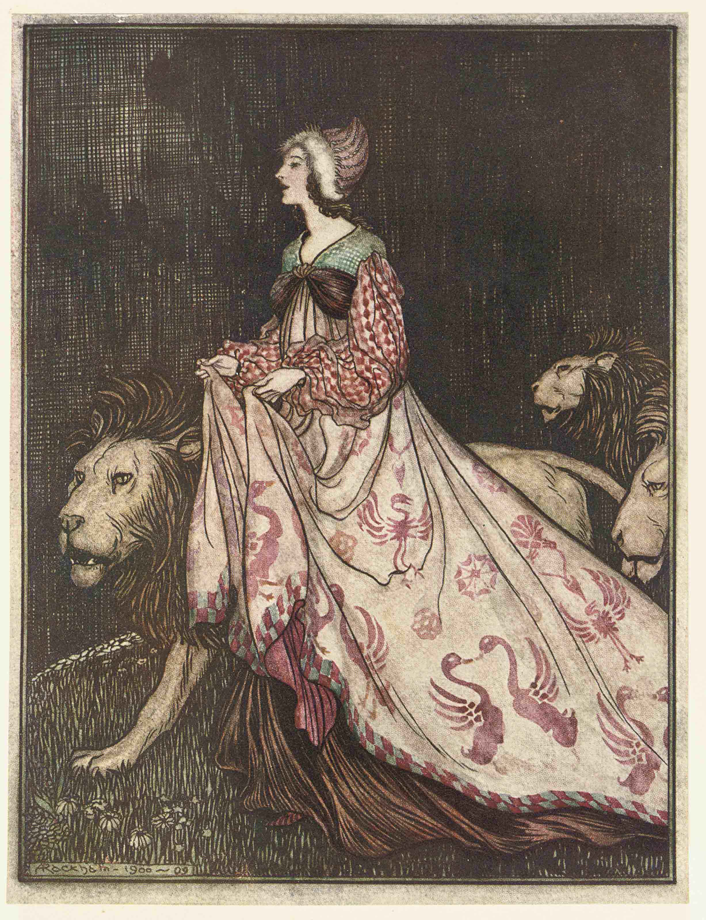 RACKHAM, Arthur (1867-1939, illustrator) -- BROTHERS GRIMM. The Fairy ...