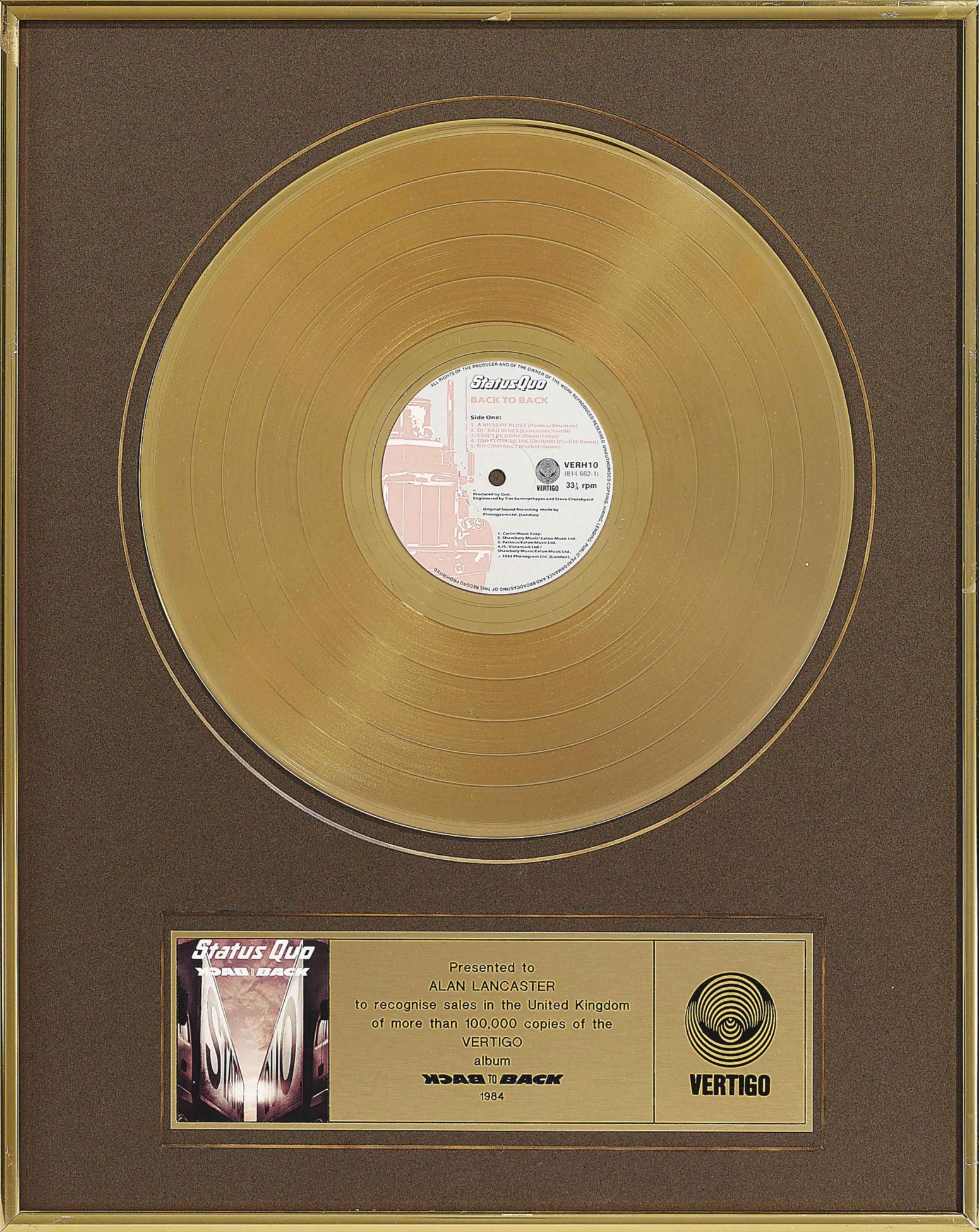 Status Quo Alan Lancaster | Christie's