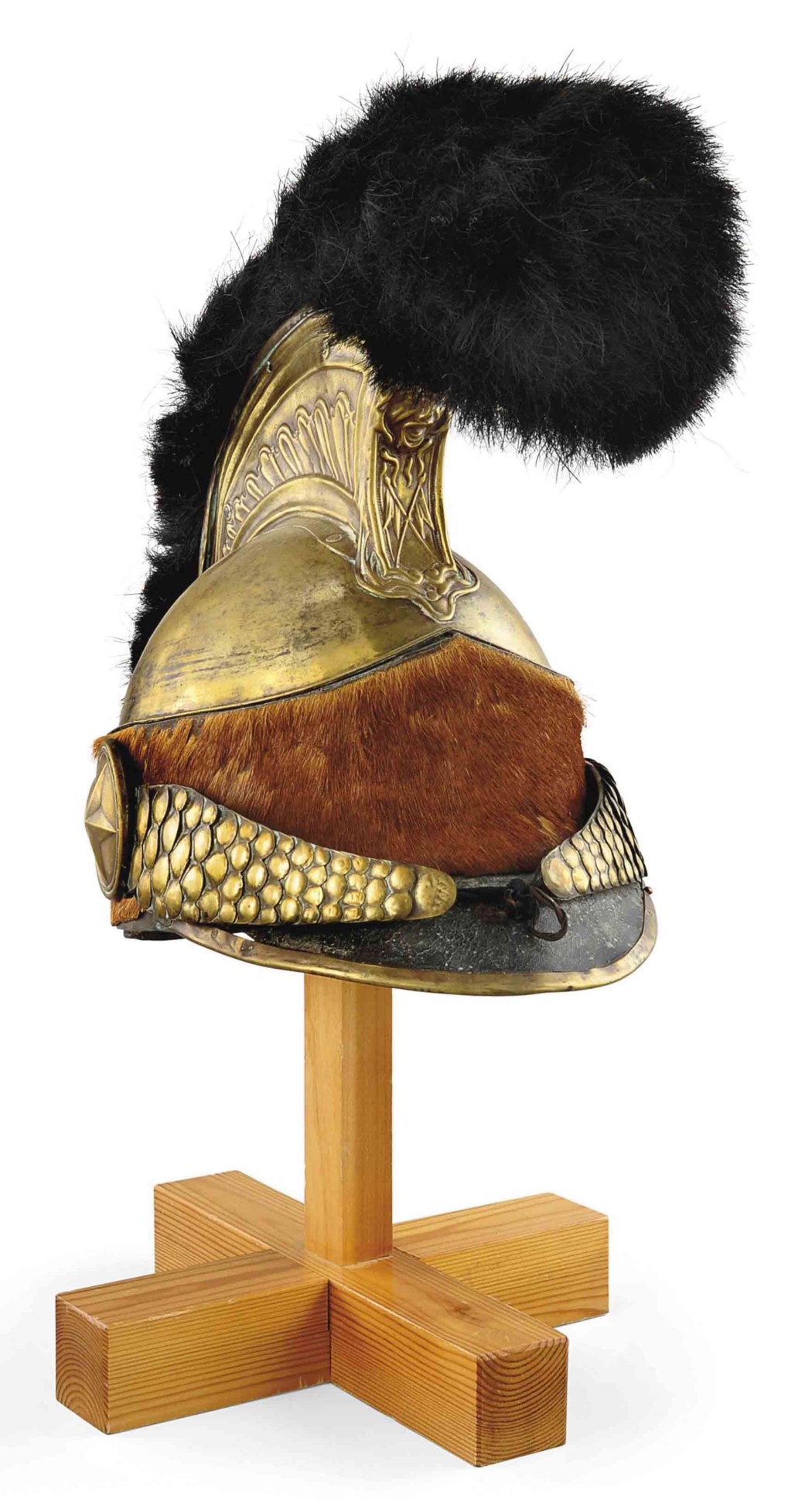 A RARE FRENCH FIRST EMPIRE CHEVAU-LÉGERS-LANCIERS HELMET , CIRCA 1812 ...