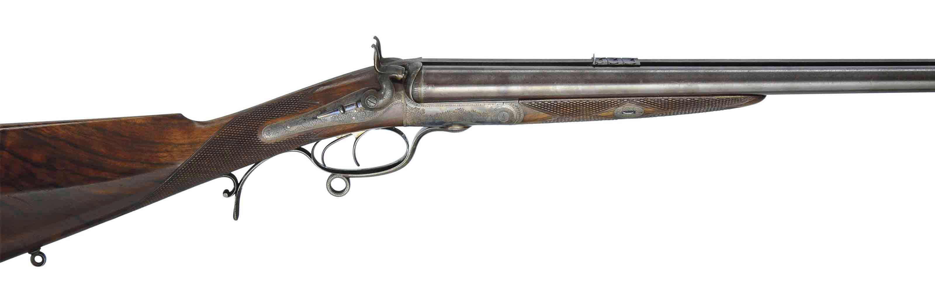 A FINE .577 (2IN.) DOUBLE-BARRELLED ROTARY-UNDERLEVER HAMMER RIFLE