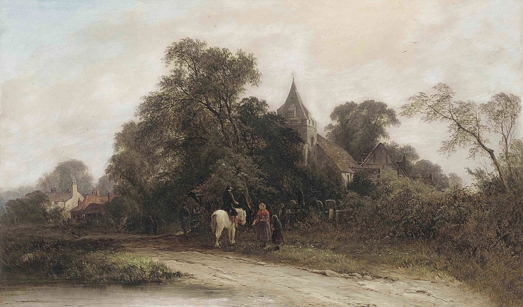 George Augustus Williams (1814-1901) , Morning at Otford, Kent | Christie's