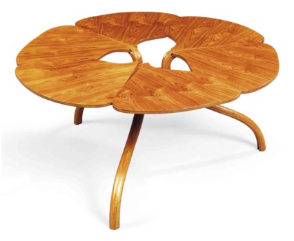 A JOHN MAKEPEACE WALNUT OCCASIONAL TABLE , CIRCA 1980 | Christie's