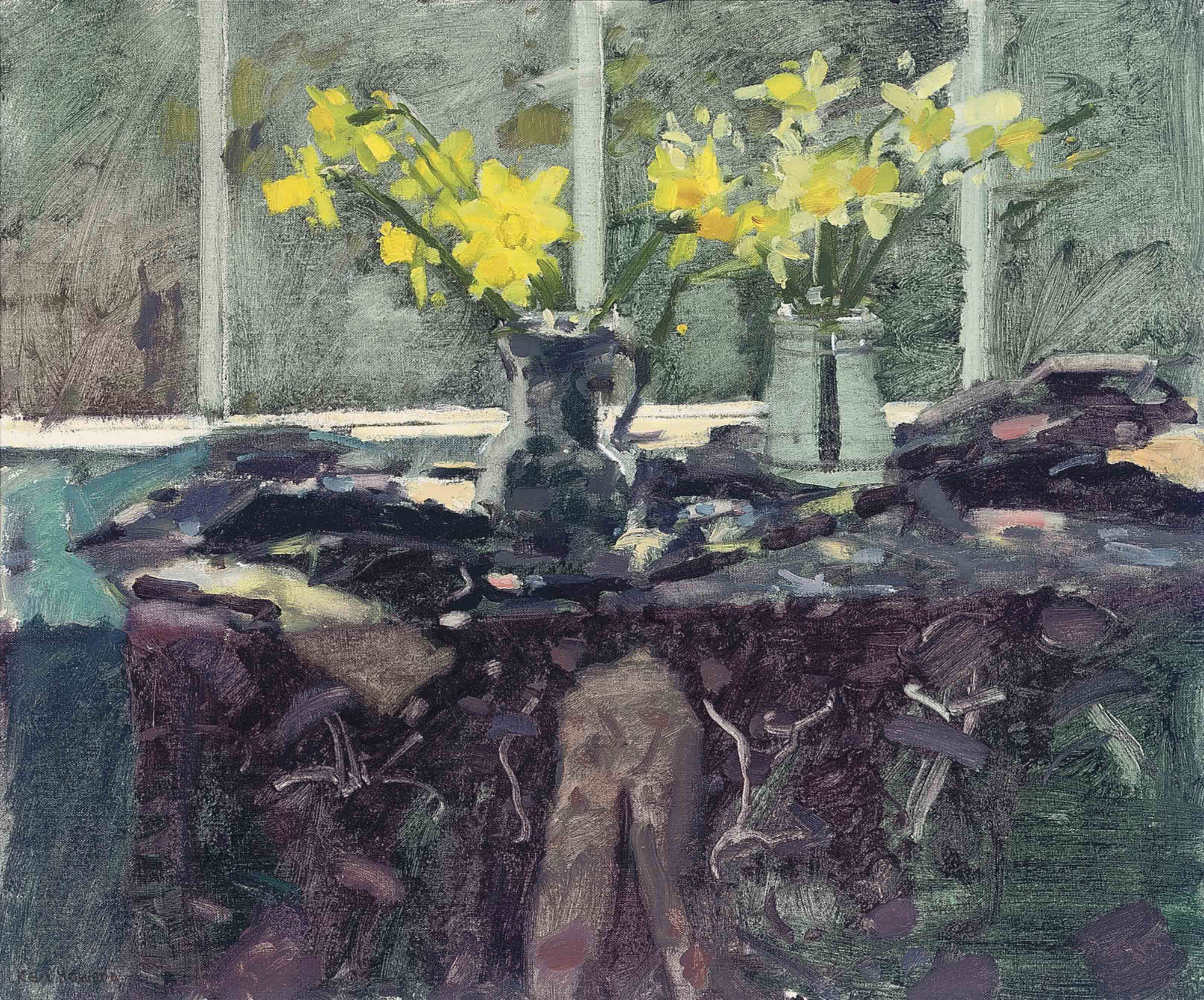 Bernard Dunstan, R.A. (b. 1920) , The Studio | Christie's