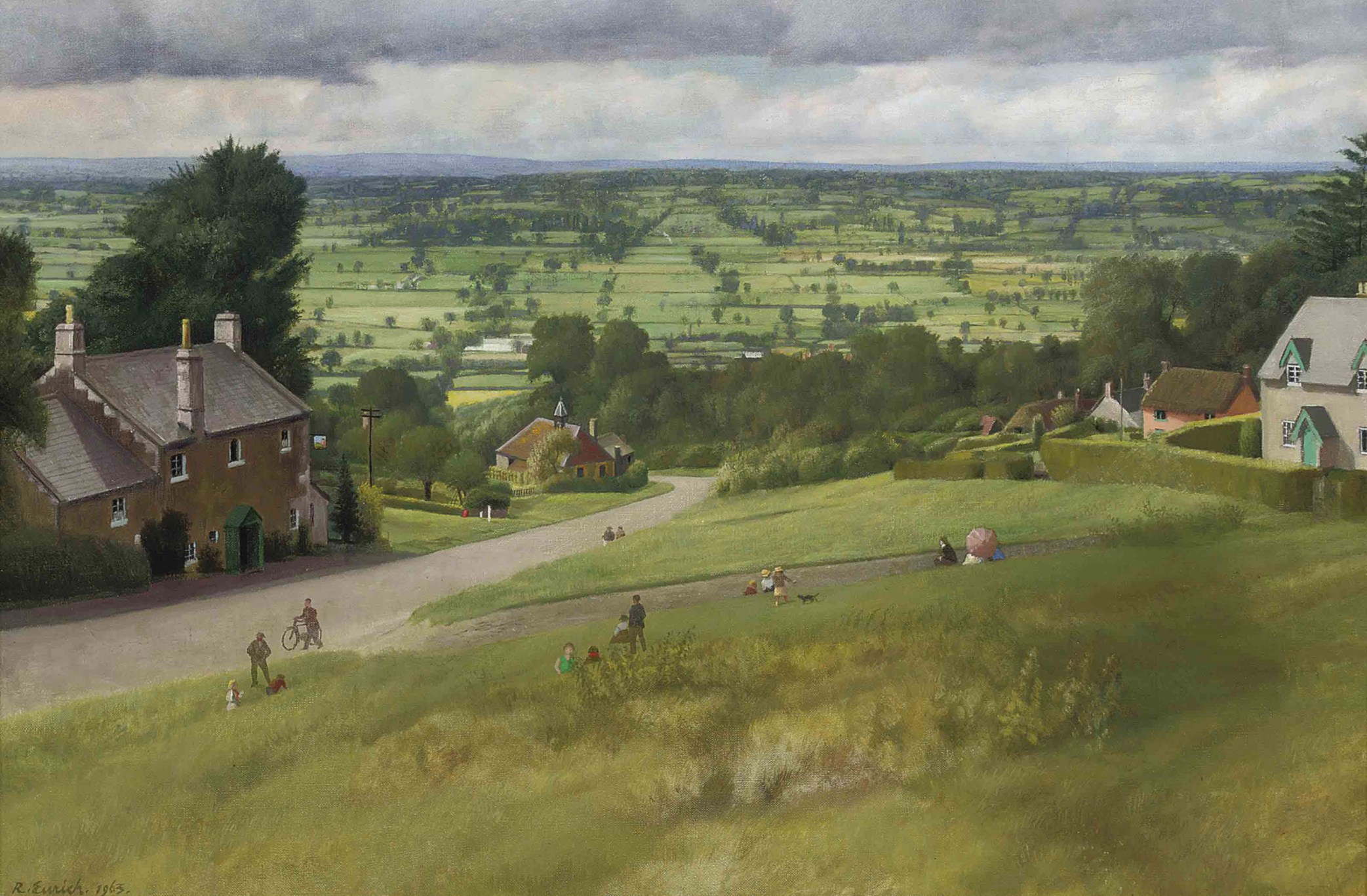 Richard Eurich, R.A. (1903-1992) , Bowden Hill, Wiltshire | Christie's