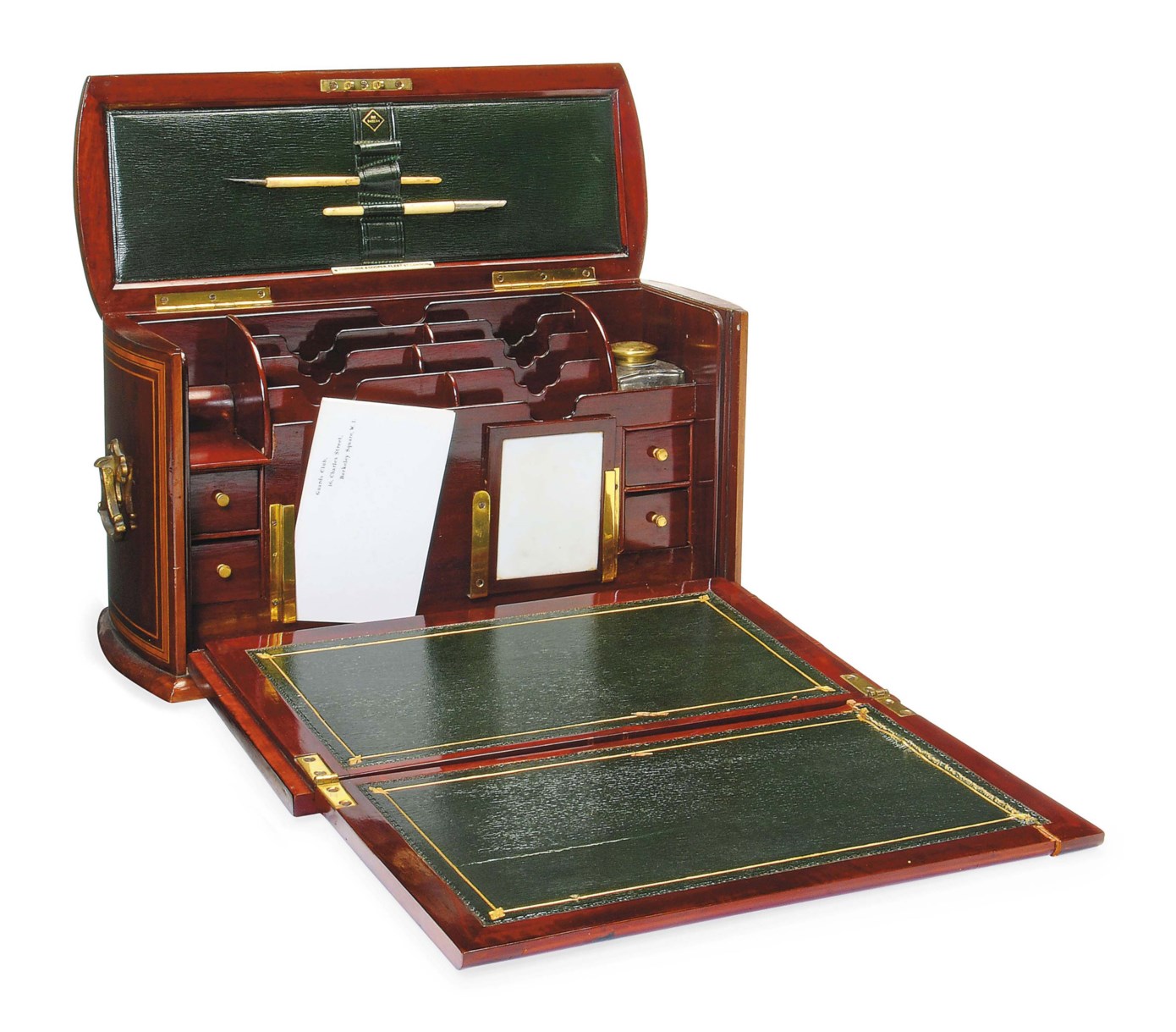 A LATE VICTORIAN WRITING BOX , BY PARTRIDGE & COOPER, FLEET STREET ...