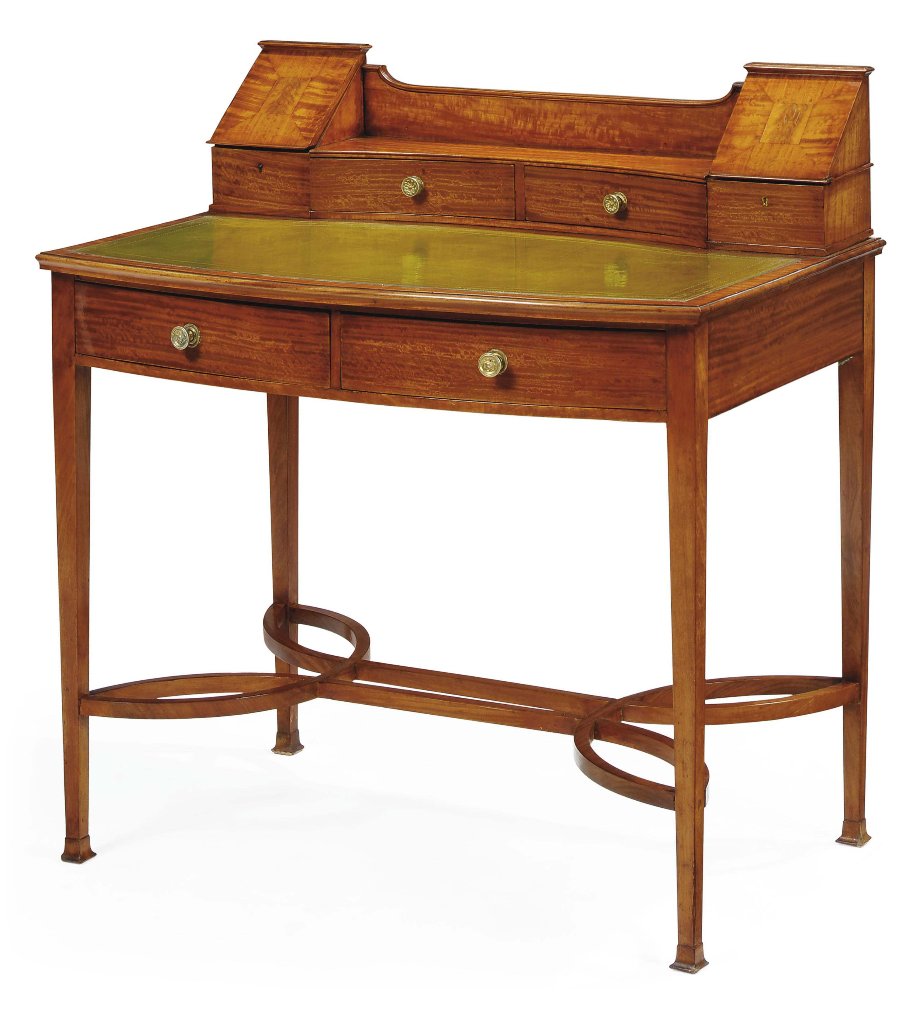 AN EDWARDIAN SATINWOOD WRITING DESK , EARLY 20TH CENTURY | Christie's