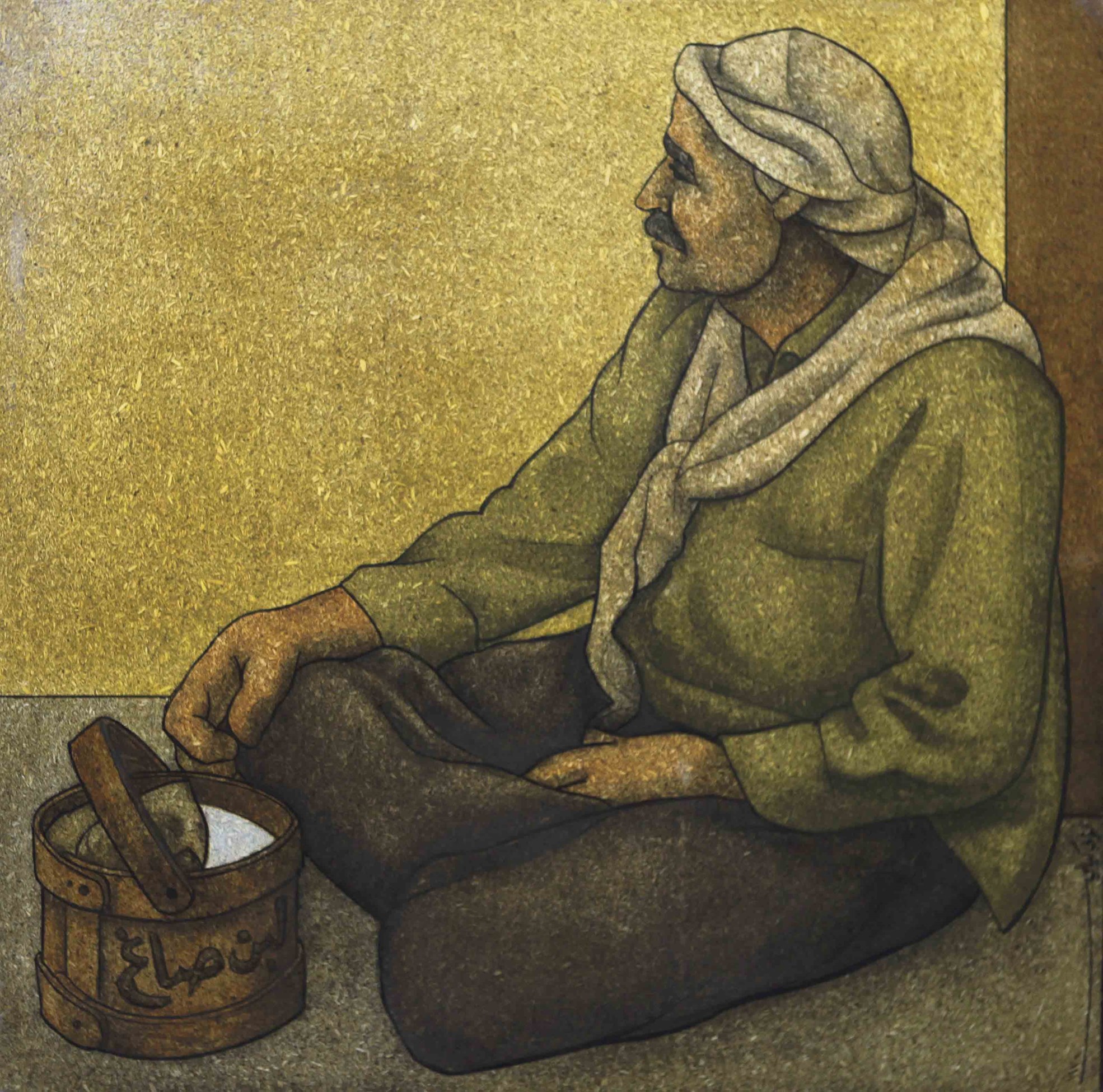 Louay Kayyali (Syria, 1934-1978) , Seated old man | Christie's