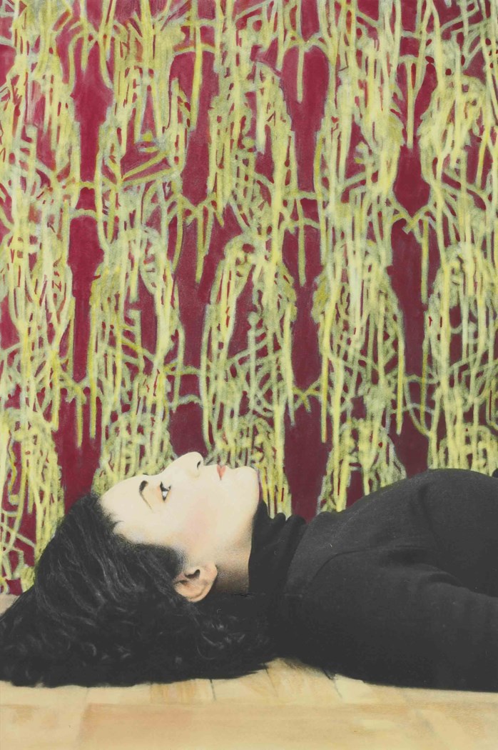 Youssef Nabil (Egyptian, B. 1972) , Ghada with Canvas Behind, New York ...