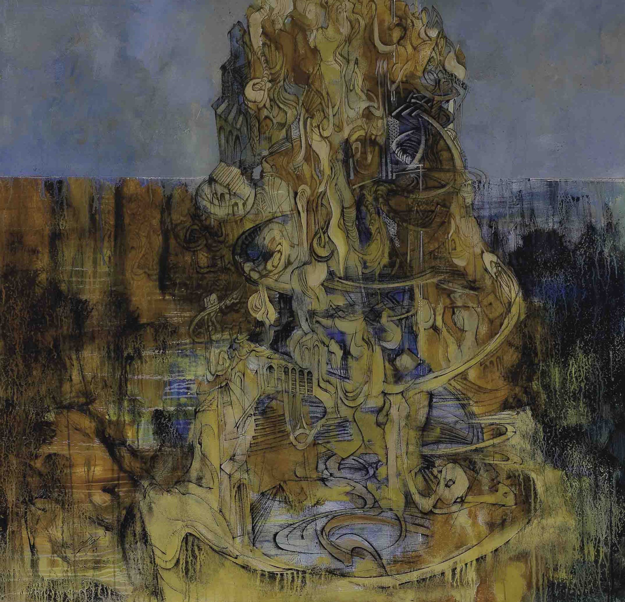 Kevork Mourad (Syrian, b. 1970) , Rebuilding the Tower of Babel ...