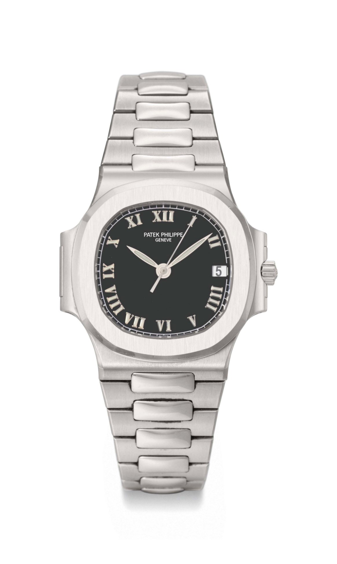 Patek Philippe. A stainless steel automatic wristwatch with sweep ...