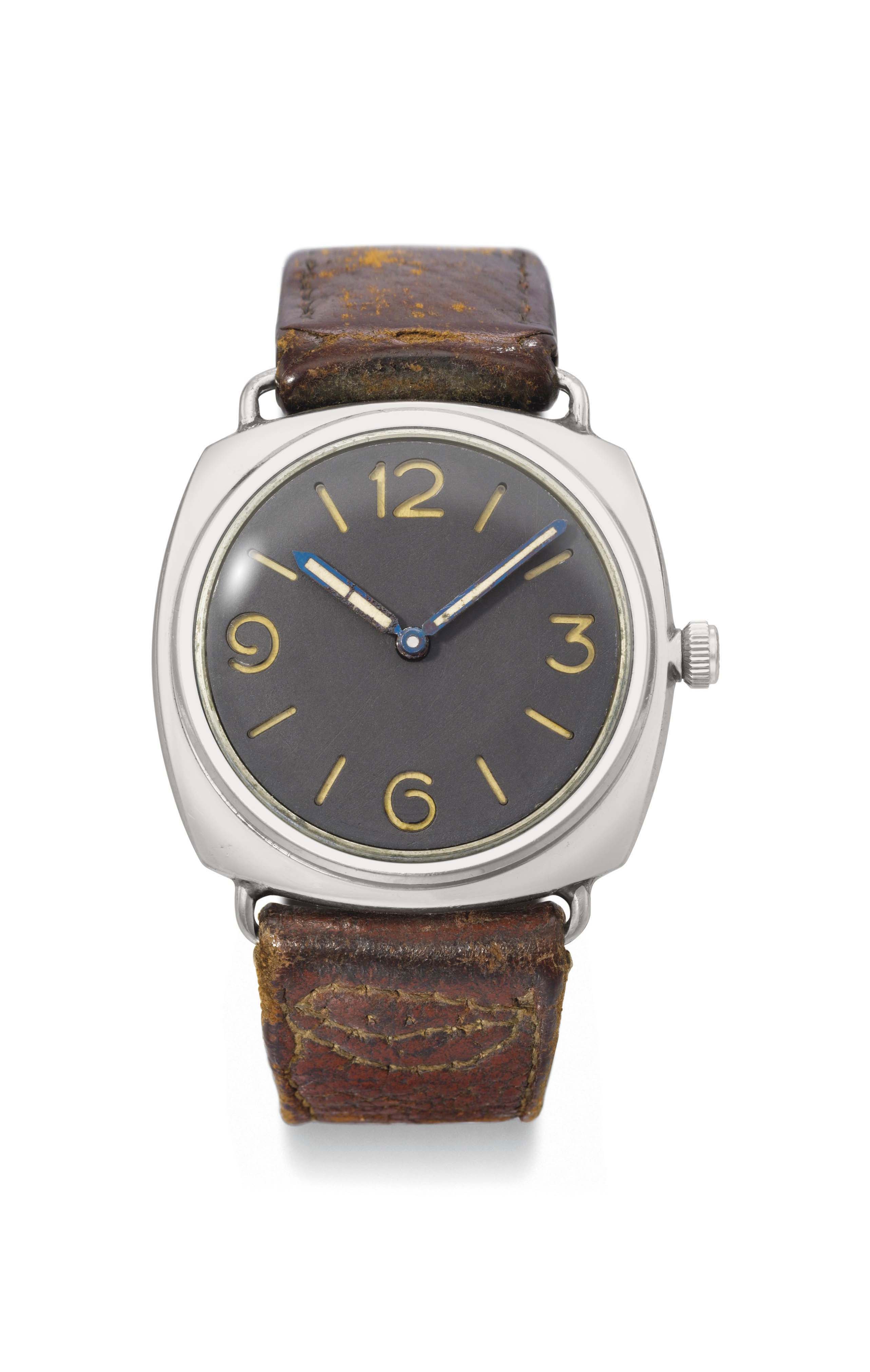 Rolex made for Officine Panerai. An extremely rare and large stainless ...