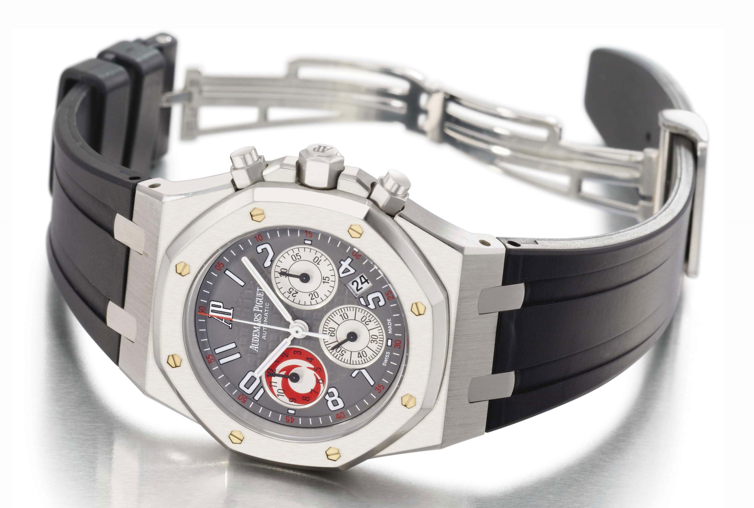 Audemars Piguet. A fine and large platinum limited edition automatic ...