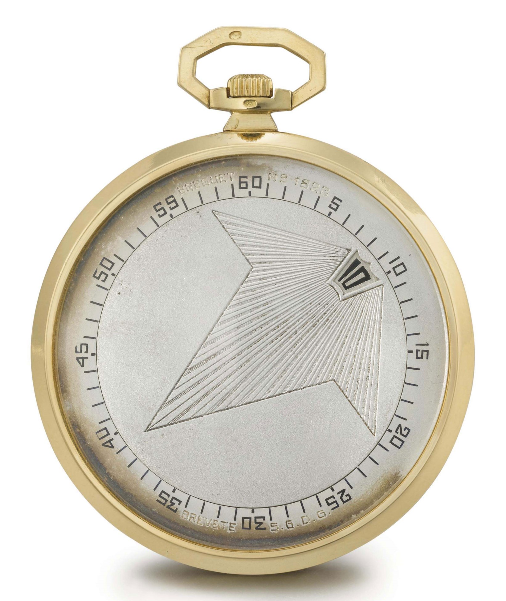 Breguet. A fine and rare 18K gold jumping and wandering hour openface ...