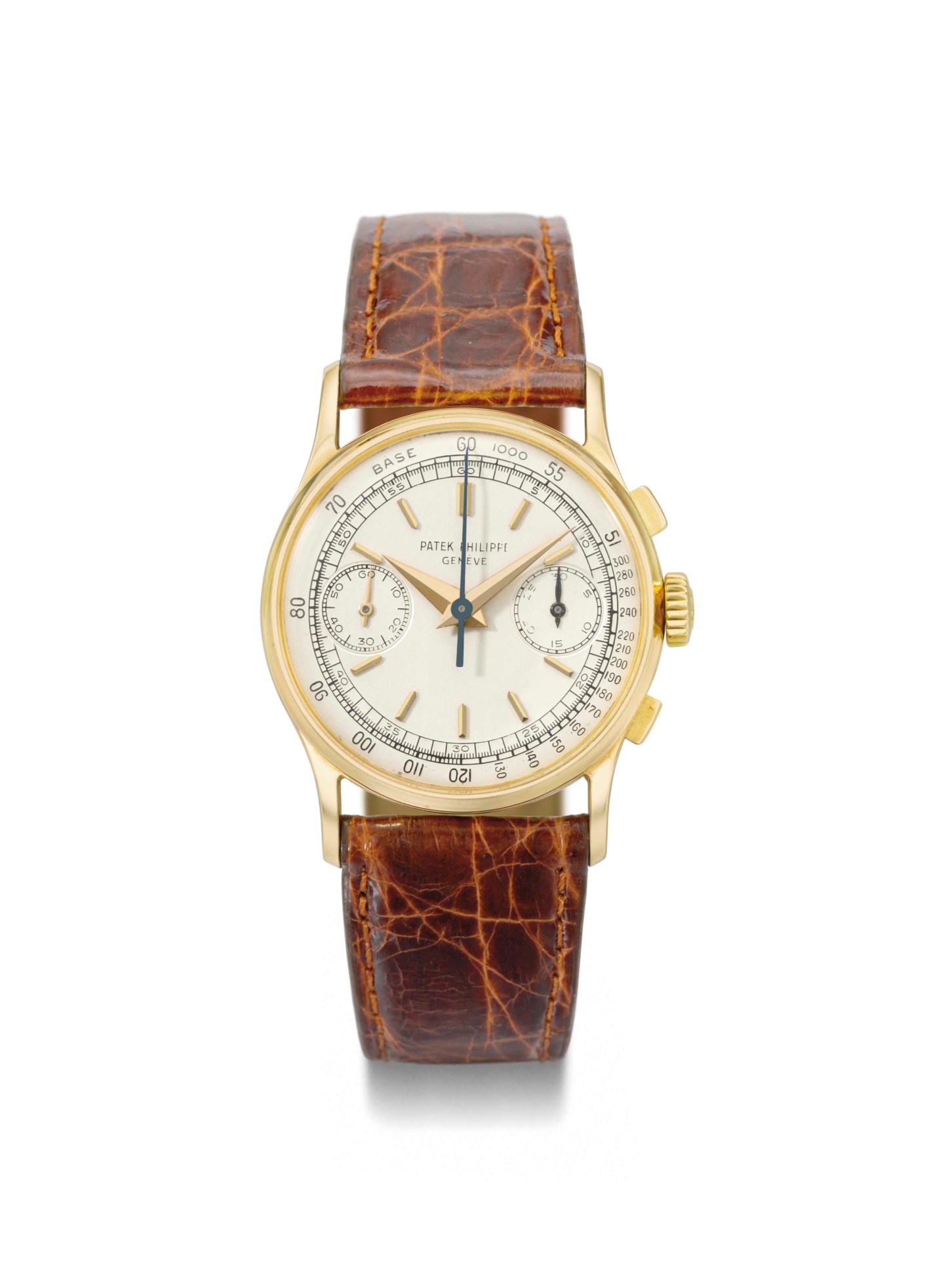 Patek Philippe. A fine 18K gold chronograph watch