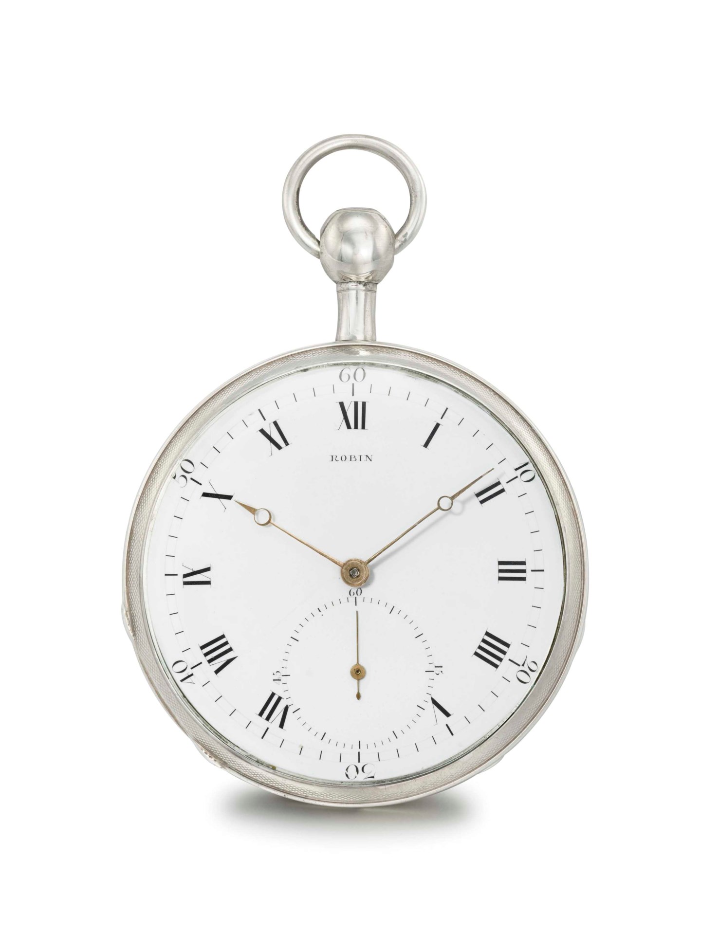 Robert Robin. A rare and large silver openface quarter repeating watch ...