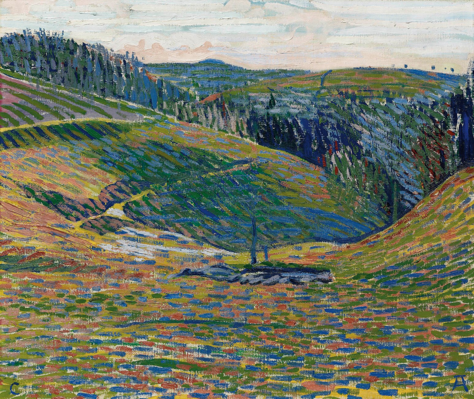 CUNO AMIET (1868-1961) , Hügel bei Oschwand, um 1900/1902 | Christie's