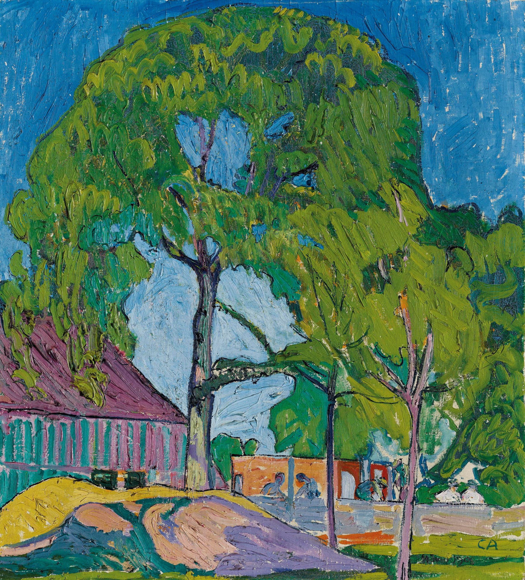 CUNO AMIET (1868-1961) , Hausbau II, 1908 | Christie's