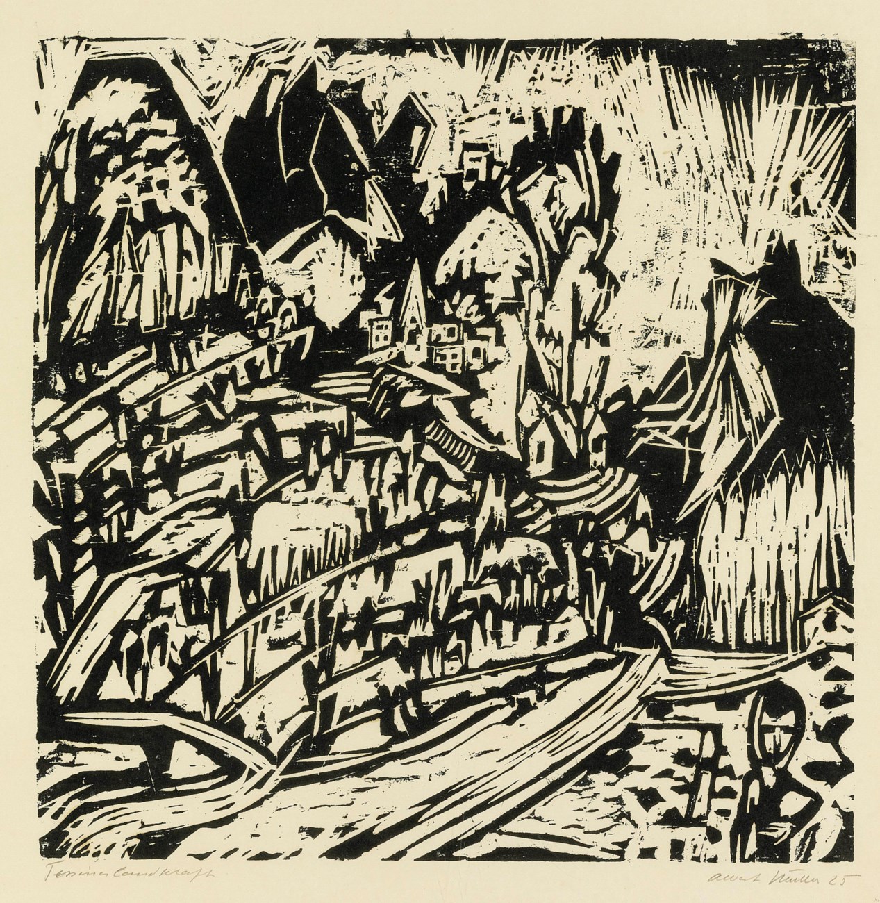 ALBERT MÜLLER (1897-1926) , Tessinerlandschaft II, 1925 | Christie's