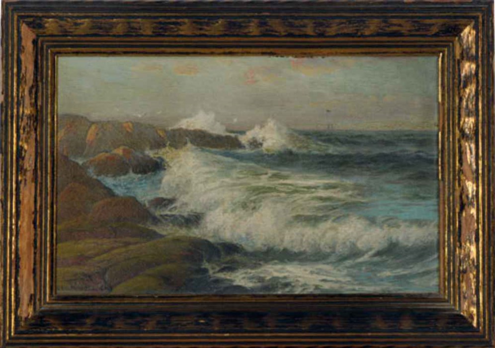 George Howell Gay (AMERICAN, 1858-1931) , Just before Sunset, waves ...