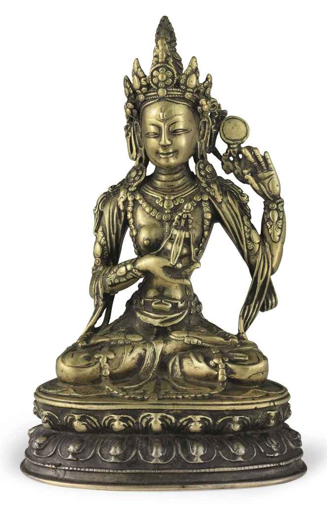 A bronze figure of Sherab Chamma , TIBET, 15TH/16TH CENTURY | Christie's