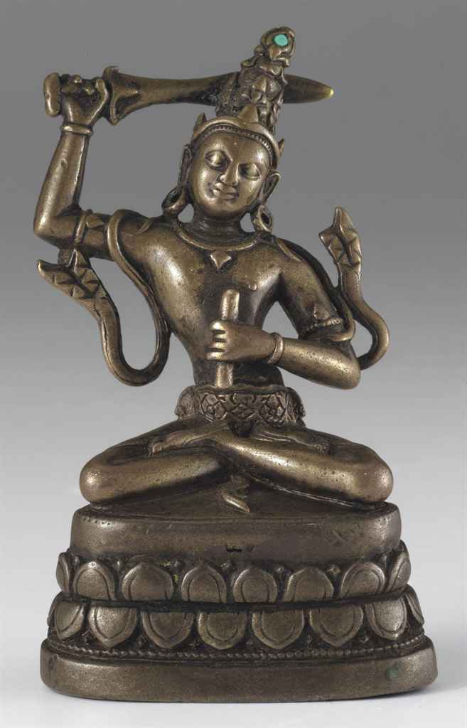 a-bronze-figure-of-manjushri-northeastern-india-pala-period-10th