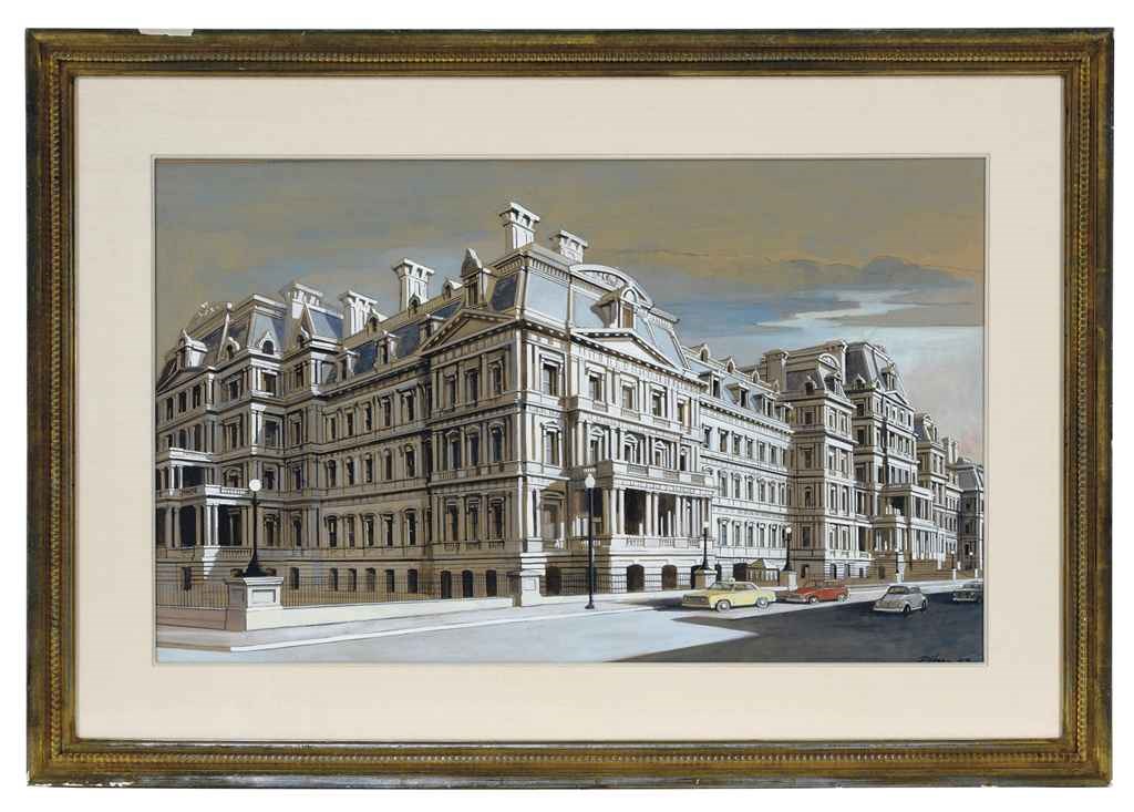 Richard Haas (American, b. 1936) , View of the Old Executive Office ...