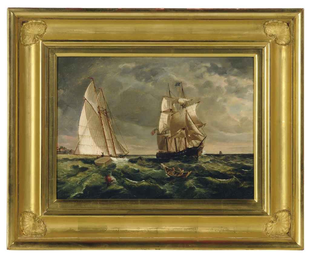 Elbridge Wesley Webber (AMERICAN, 1839-1914) , Rounding the Buoy | Christie's