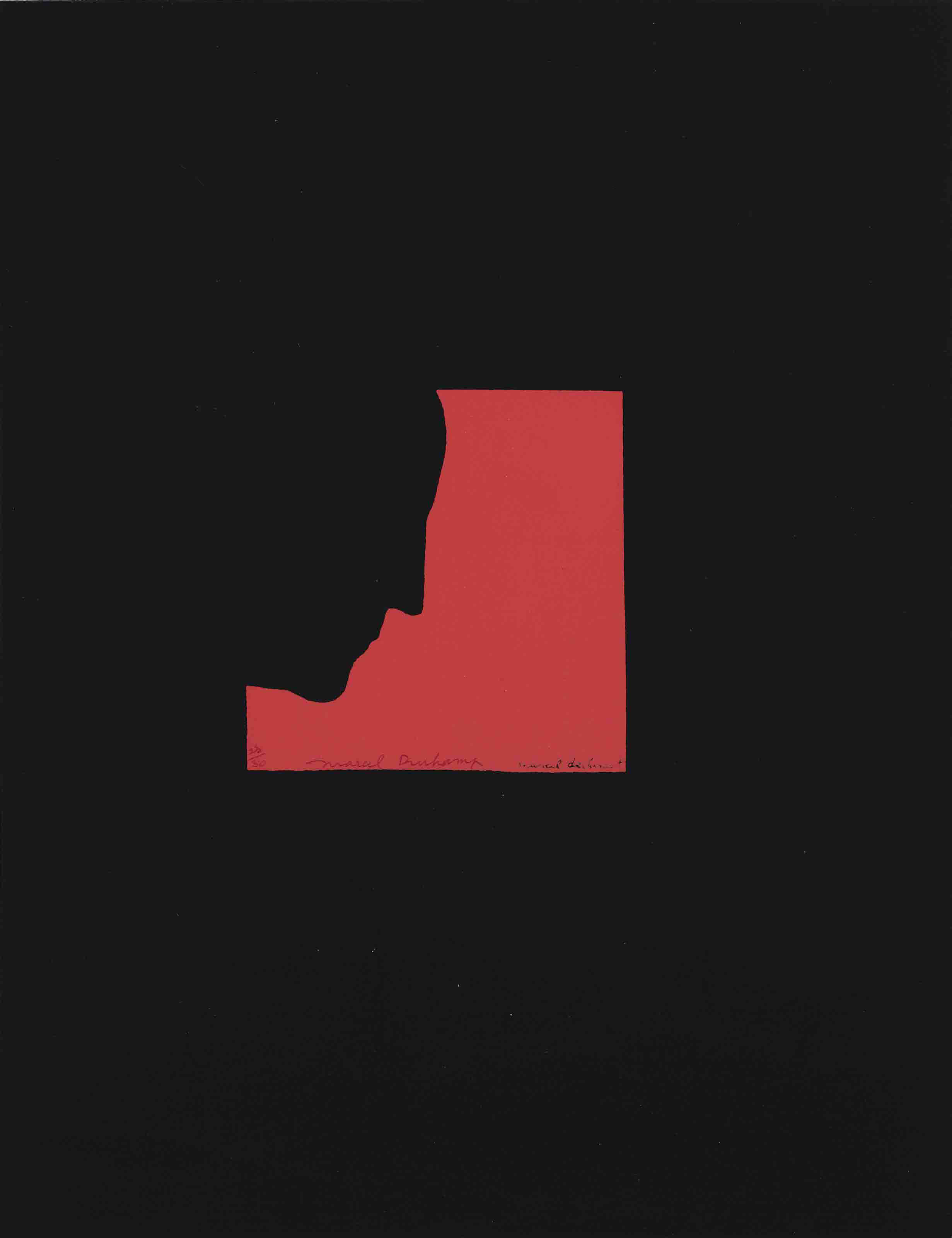 Marcel Duchamp Self Portrait In Profile