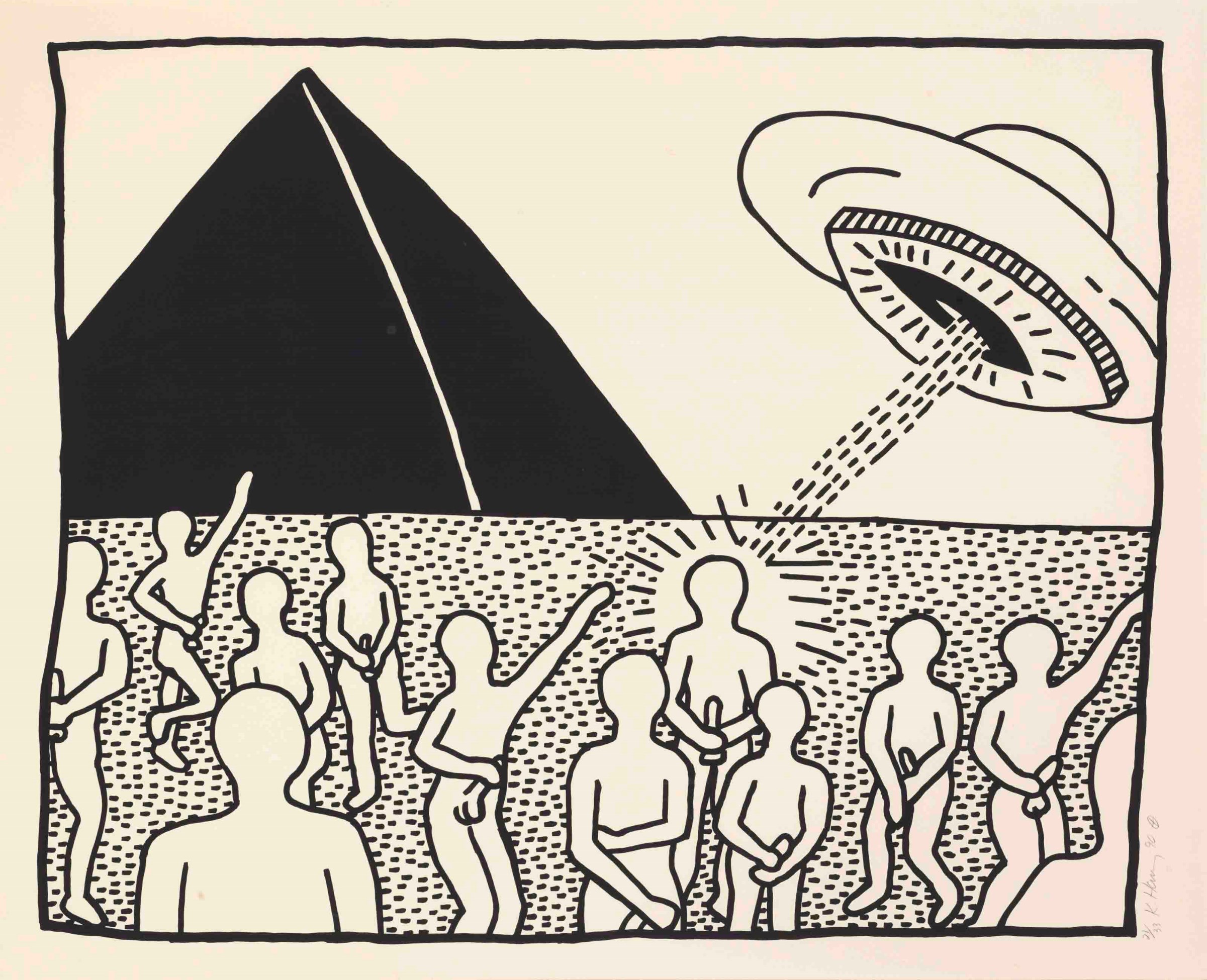 KEITH HARING , The Blueprint Drawings: one plate | Christie's