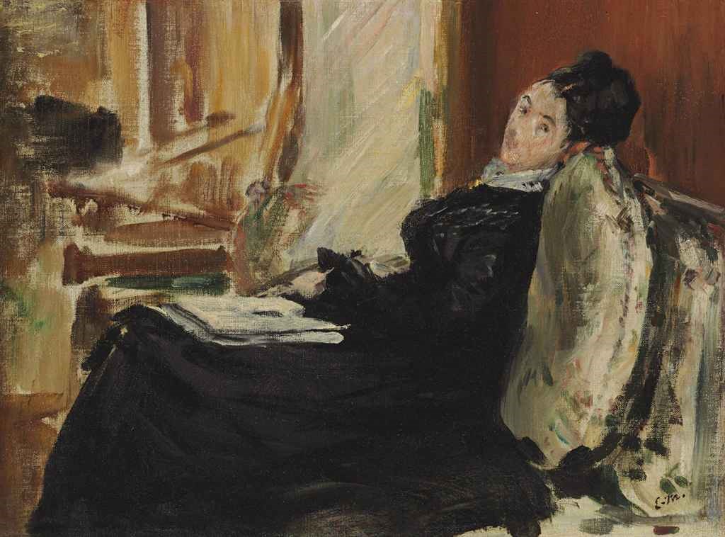 Edouard Manet (1832-1883) , Jeune femme au livre | Christie's