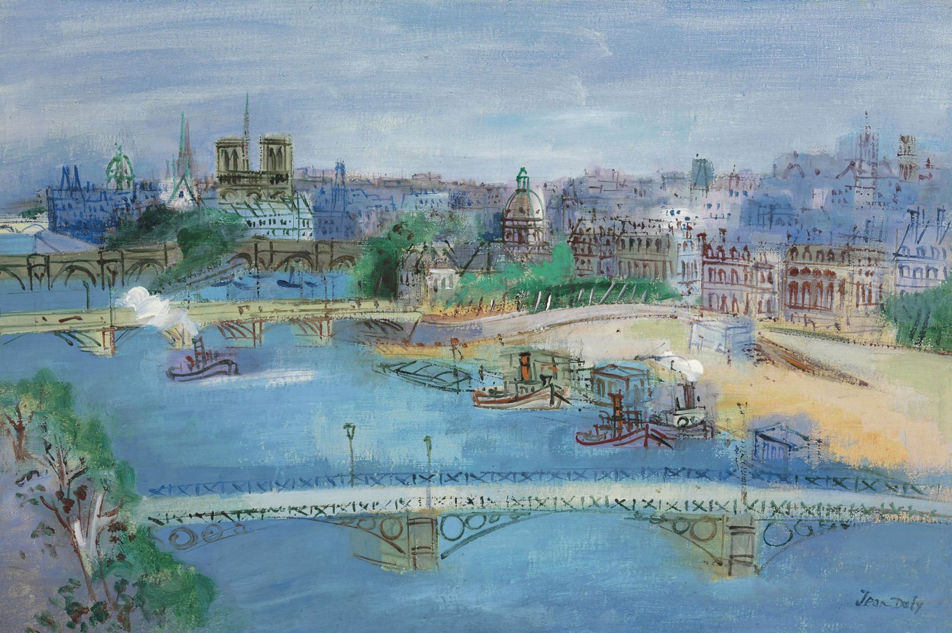 Jean Dufy (1888-1964) , La Seine au pont du carrousel | Christie's