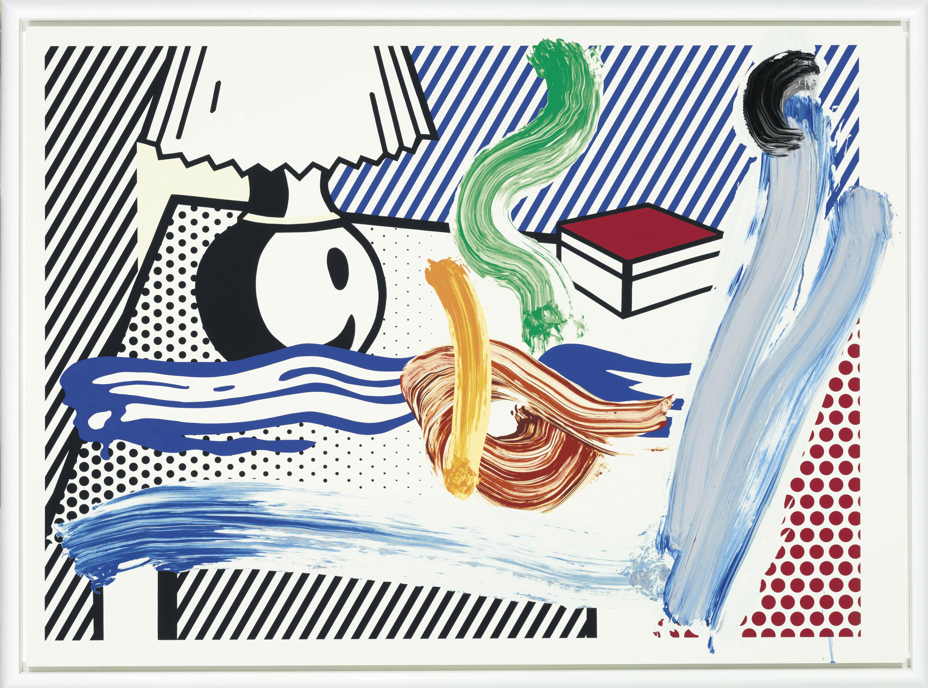 Roy Lichtenstein (1923-1997) , Brushstroke Still Life with Lamp ...