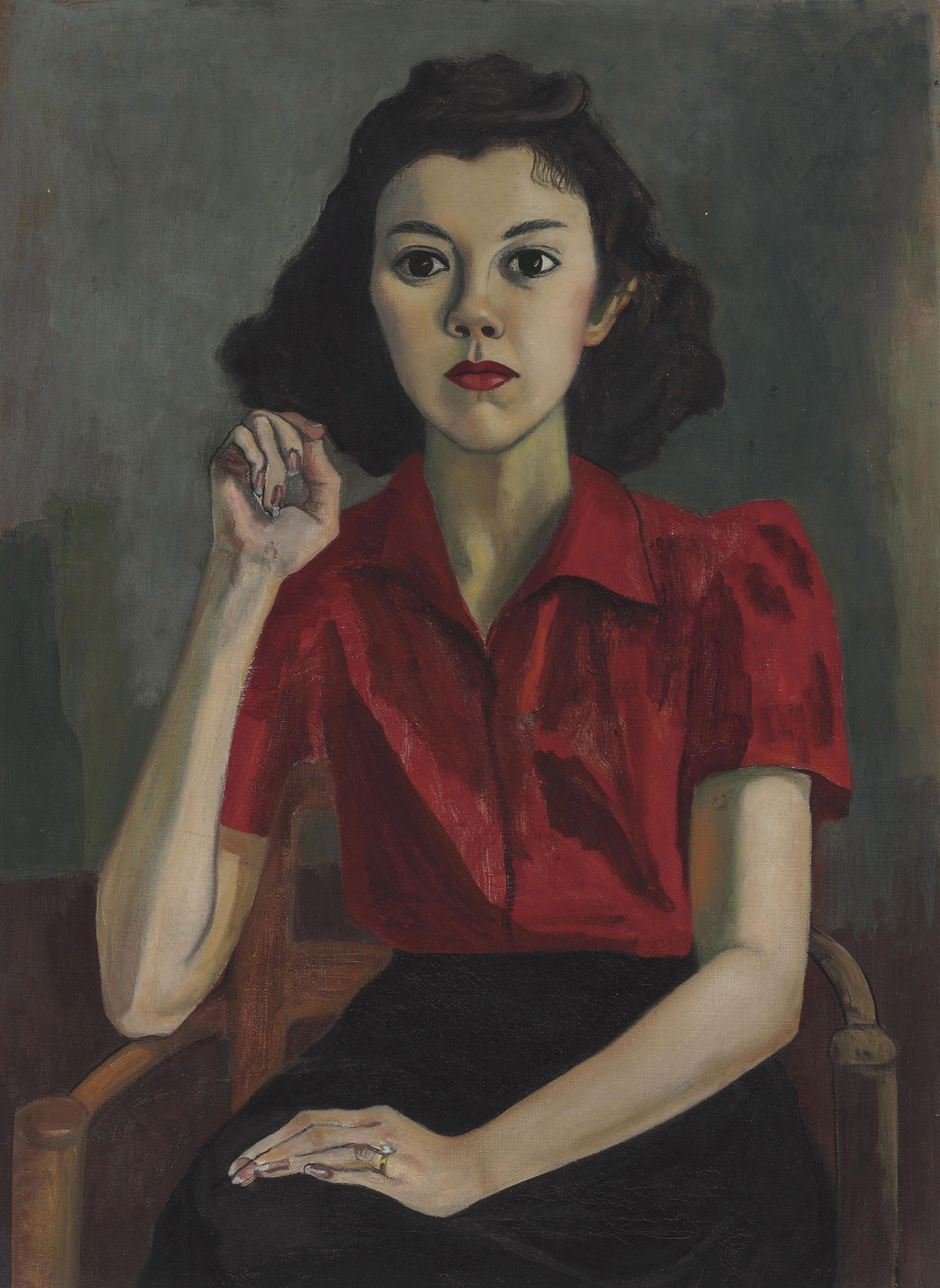 Alice Neel (1900-1984) , Portrait (Roberta Johnson Roensch) | Christie's