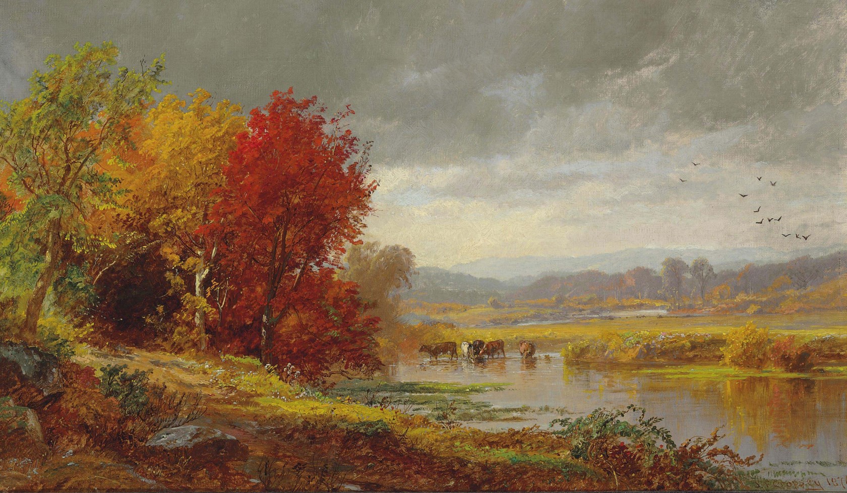 Jasper Francis Cropsey (1823-1900) , October | Christie's