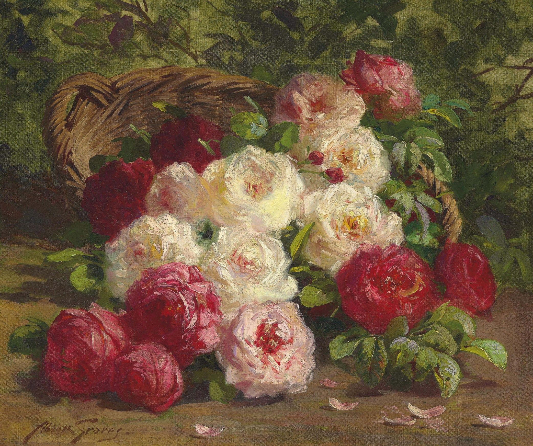 Abbott Fuller Graves (1859-1936) , Still Life with Roses | Christie's