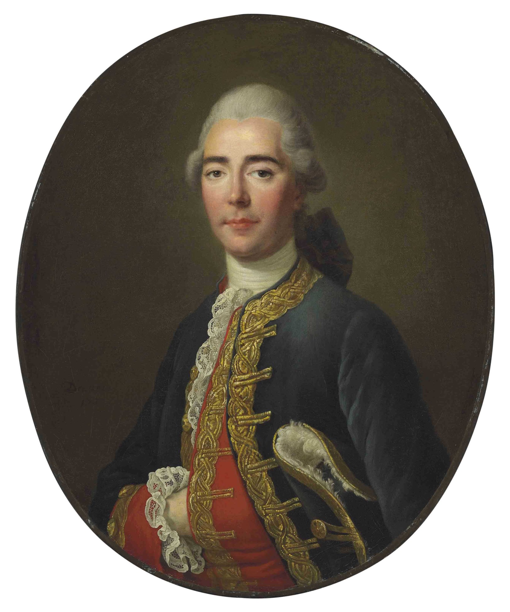 François-Hubert Drouais (Paris 1727-1775) , Portrait of the Chevalier ...