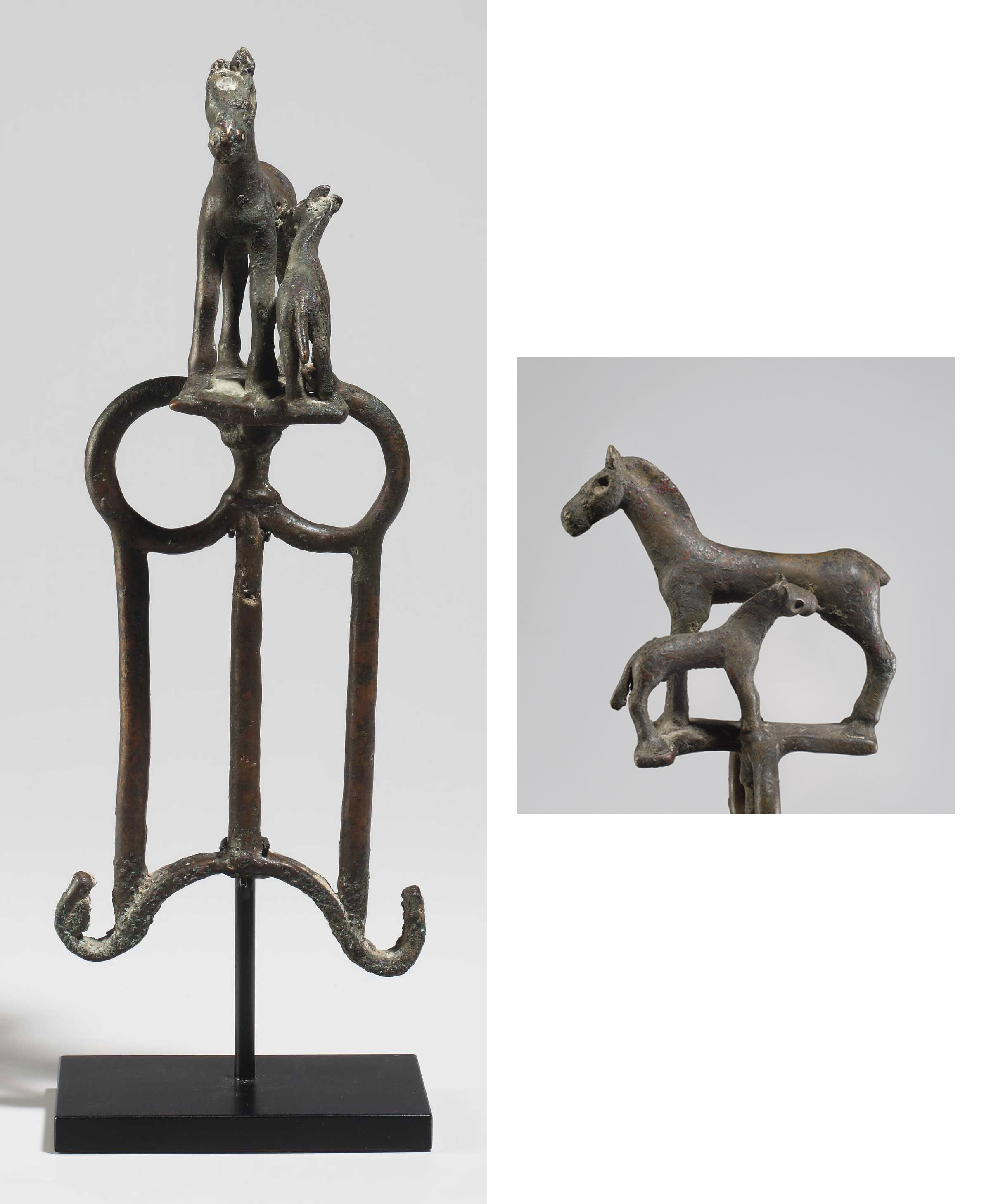 A BACTRIAN STONE RITUAL OBJECT , CIRCA LATE 3RD-EARLY 2ND MILLENNIUM B ...