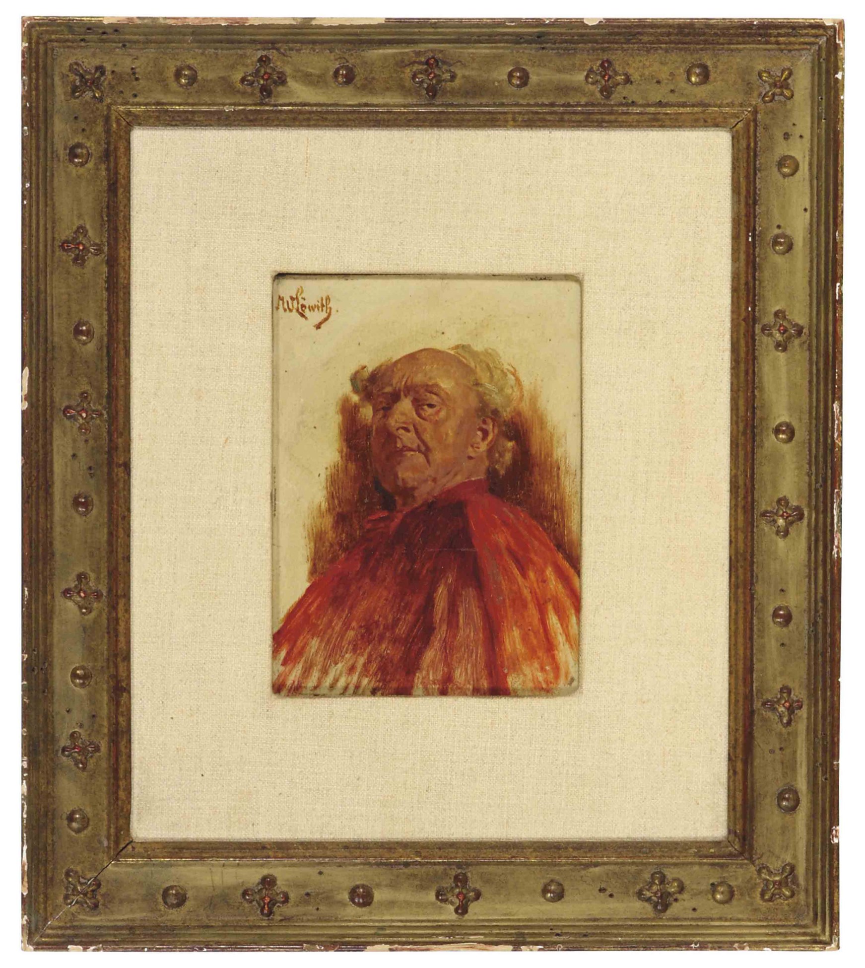 Wilhelm Löwith (GERMAN, 1861-1932) , Portrait of a cardinal | Christie's