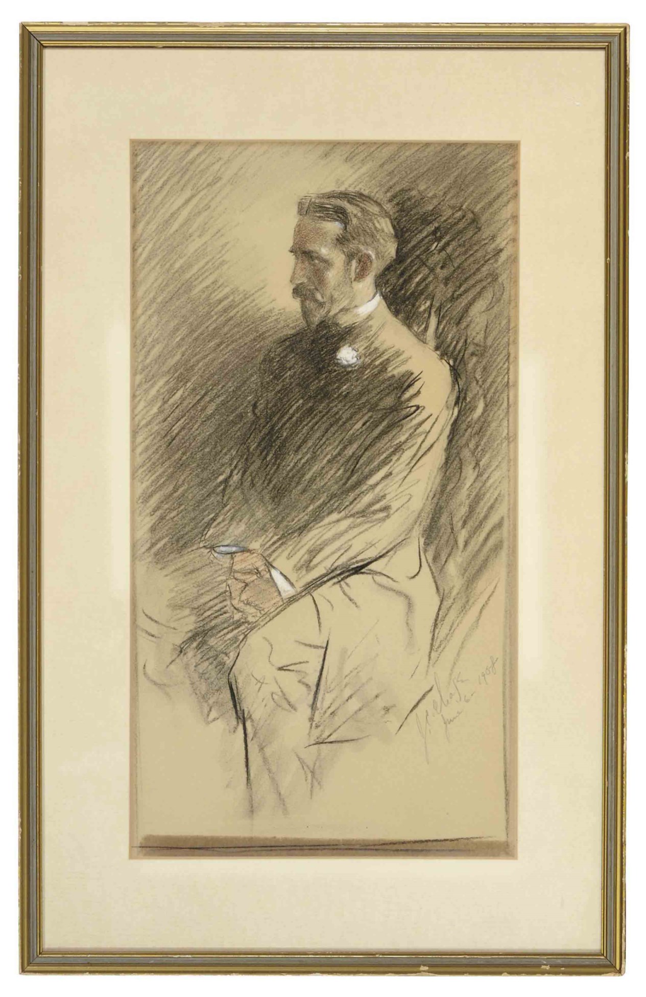 Joseph Cummings Chase (American, 1878-1965) , Portrait of Professor ...