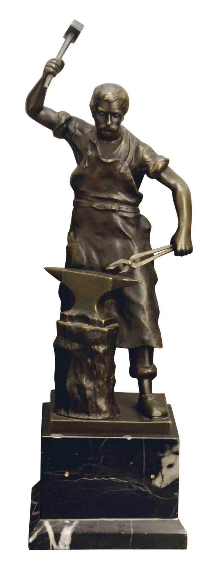 A BRONZE FIGURE OF A BLACKSMITH, , EARLY 20TH CENTURY, | Christie's