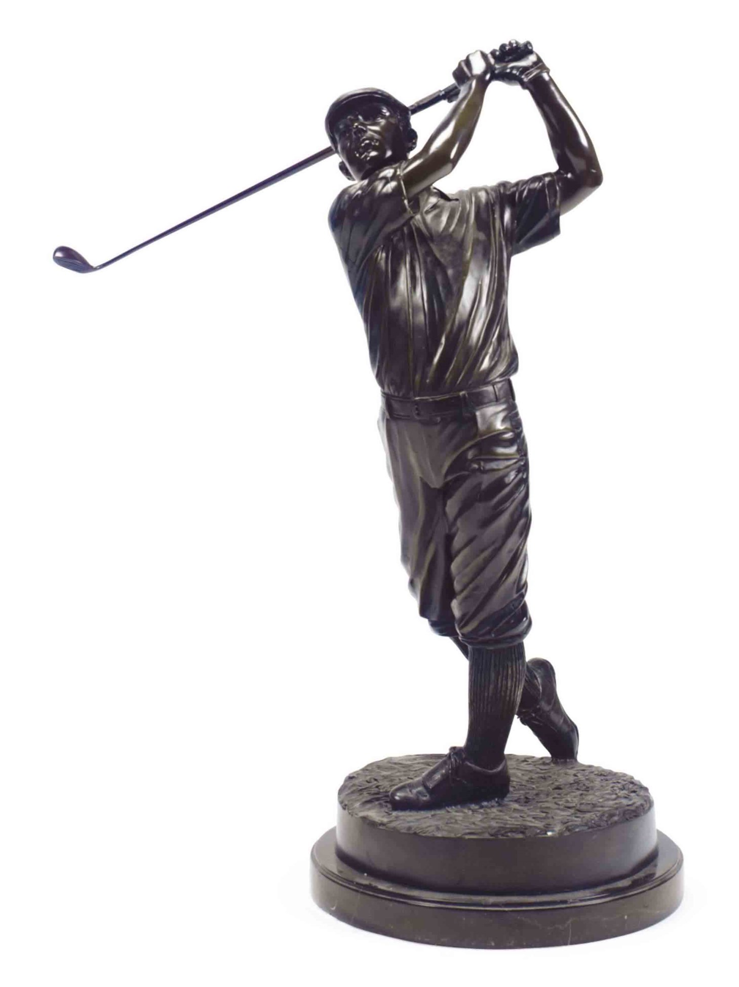 A PATINATED BRONZE FIGURE OF A GOLFER, , LATE 20TH CENTURY, | Christie's