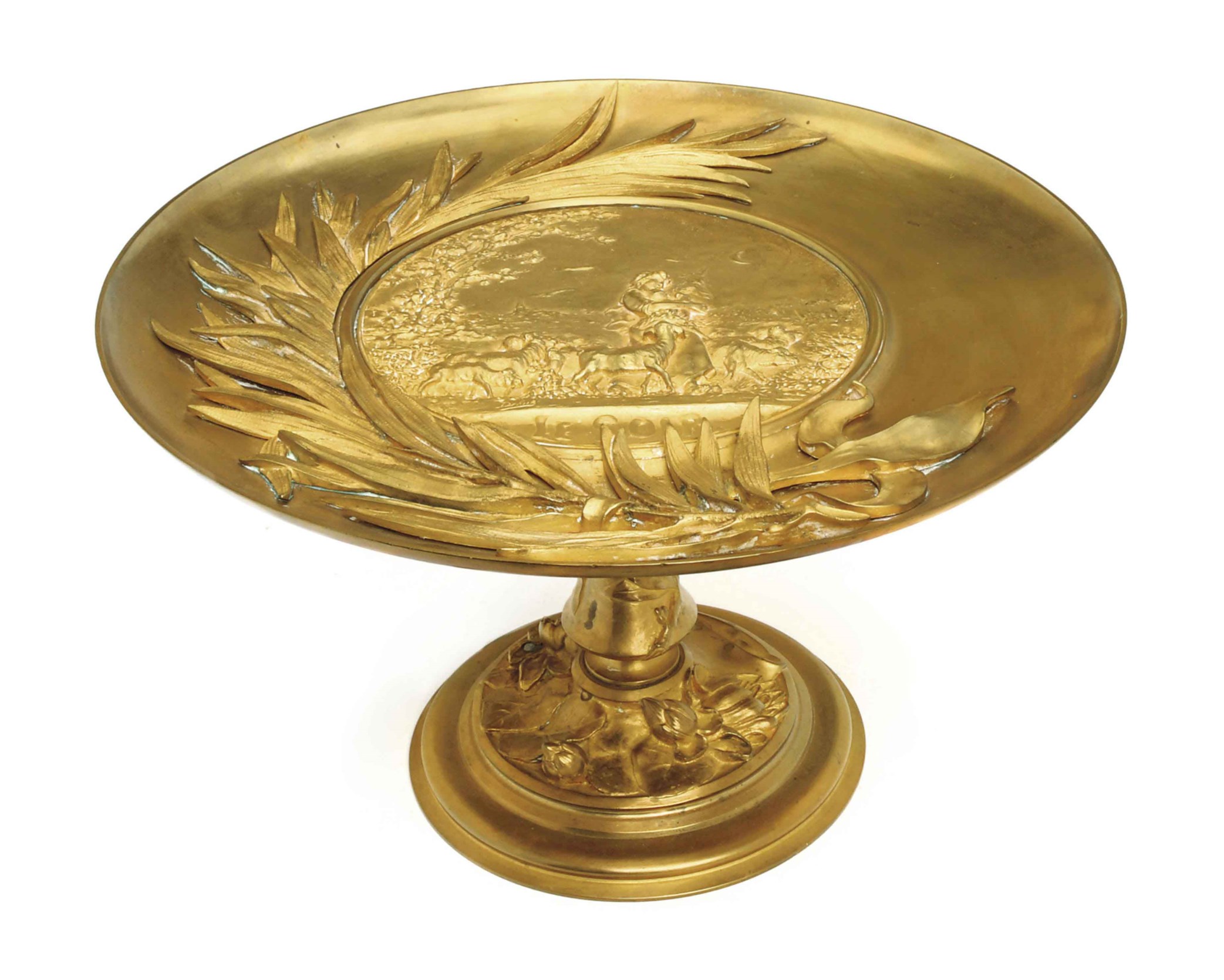 A FRENCH GILT BRONZE TAZZA, , LATE 19TH/EARLY 20TH CENTURY | Christie's