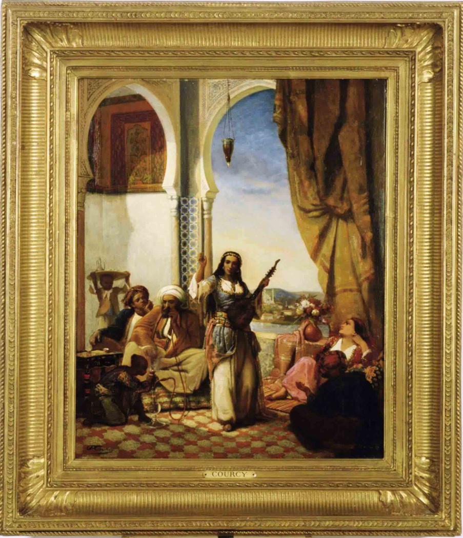 Alexandre Frédéric Charlot de Courcy (FRENCH, 1832-?) , The entertainer ...