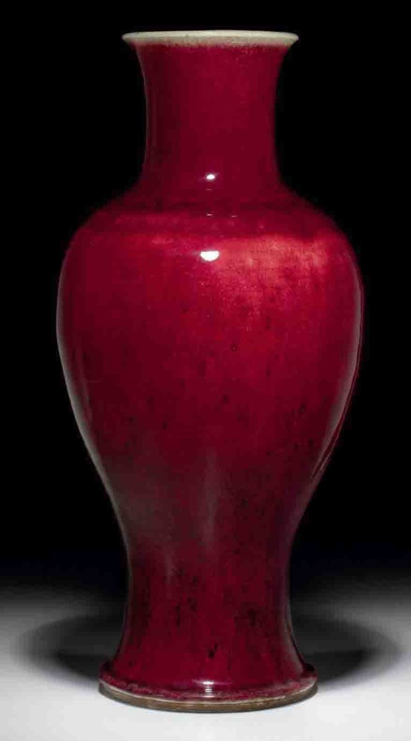 A COPPER-RED-GLAZED BALUSTER VASE , 18TH CENTURY | Christie's